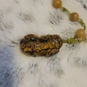 Jewelry | Tiger Eye Foo Dog Necklace | Poshmark